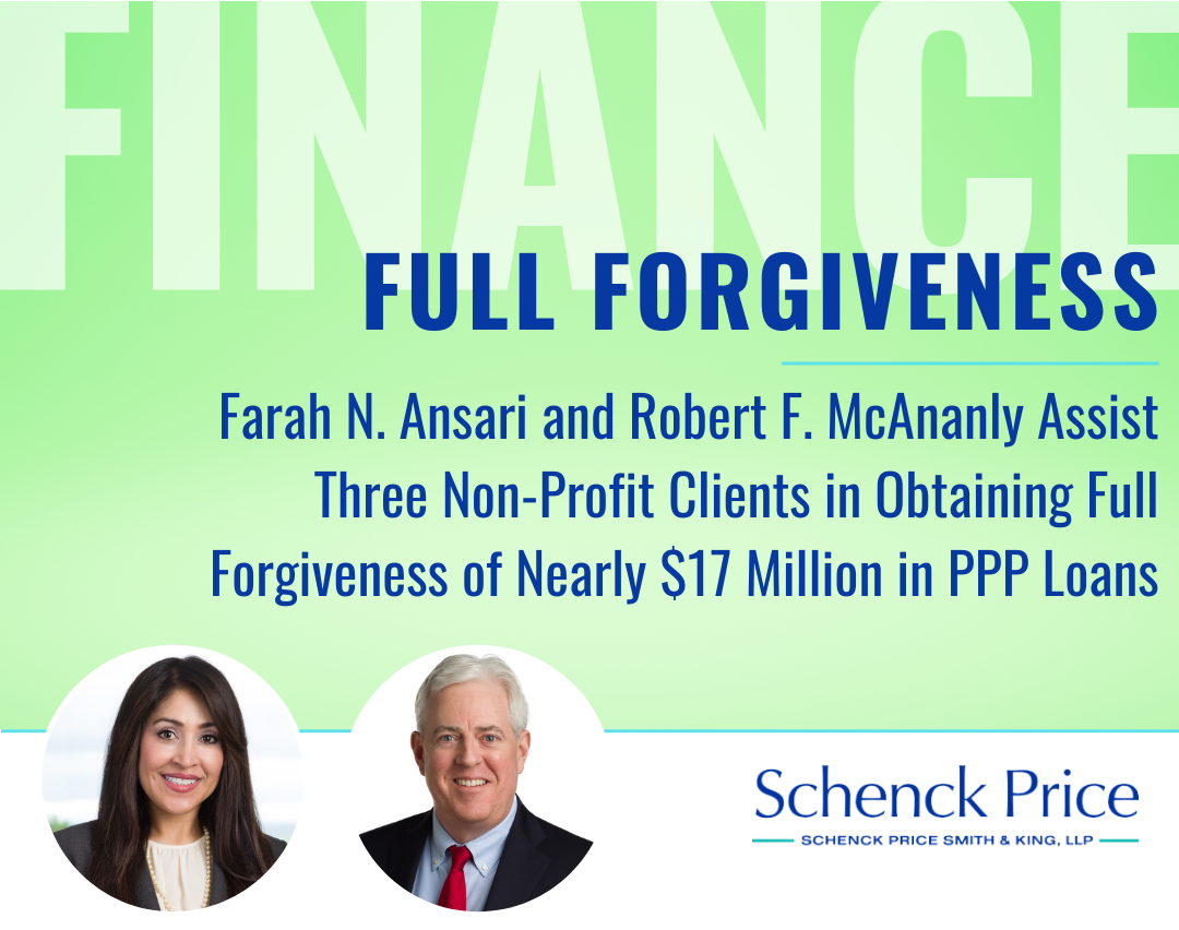 Farah N. Ansari and Robert F. McAnanly Assist Three Non-Profit Entities ...